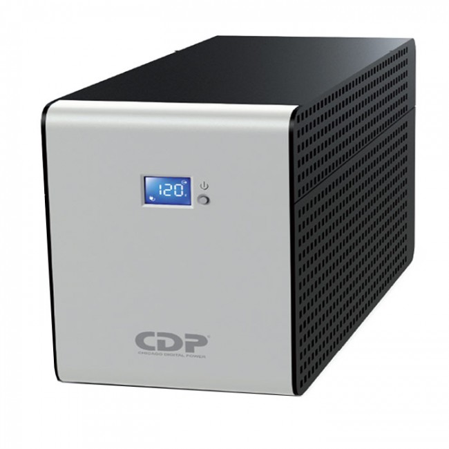 Regulador de Voltaje CDP R2CU-AVR1008 1000VA/400W 8 Tomas de Salida Puertos USB - Tecnoplaza