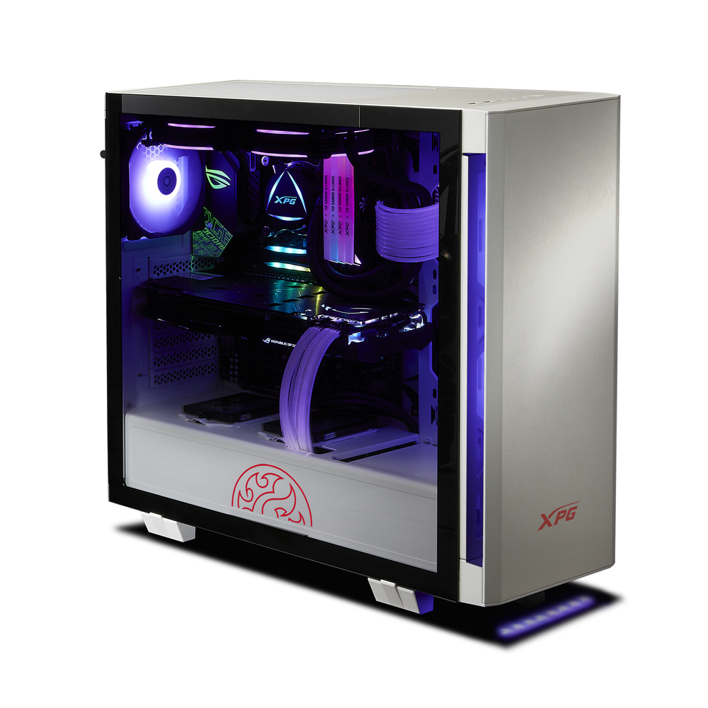 Chasis Gamer XPG Adata INVADER WH BK RGB Cristal - Tecnoplaza